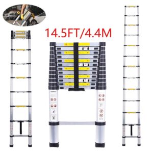 Single 4.4M Telescopic Aluminum Ladder | kevicitech solutions