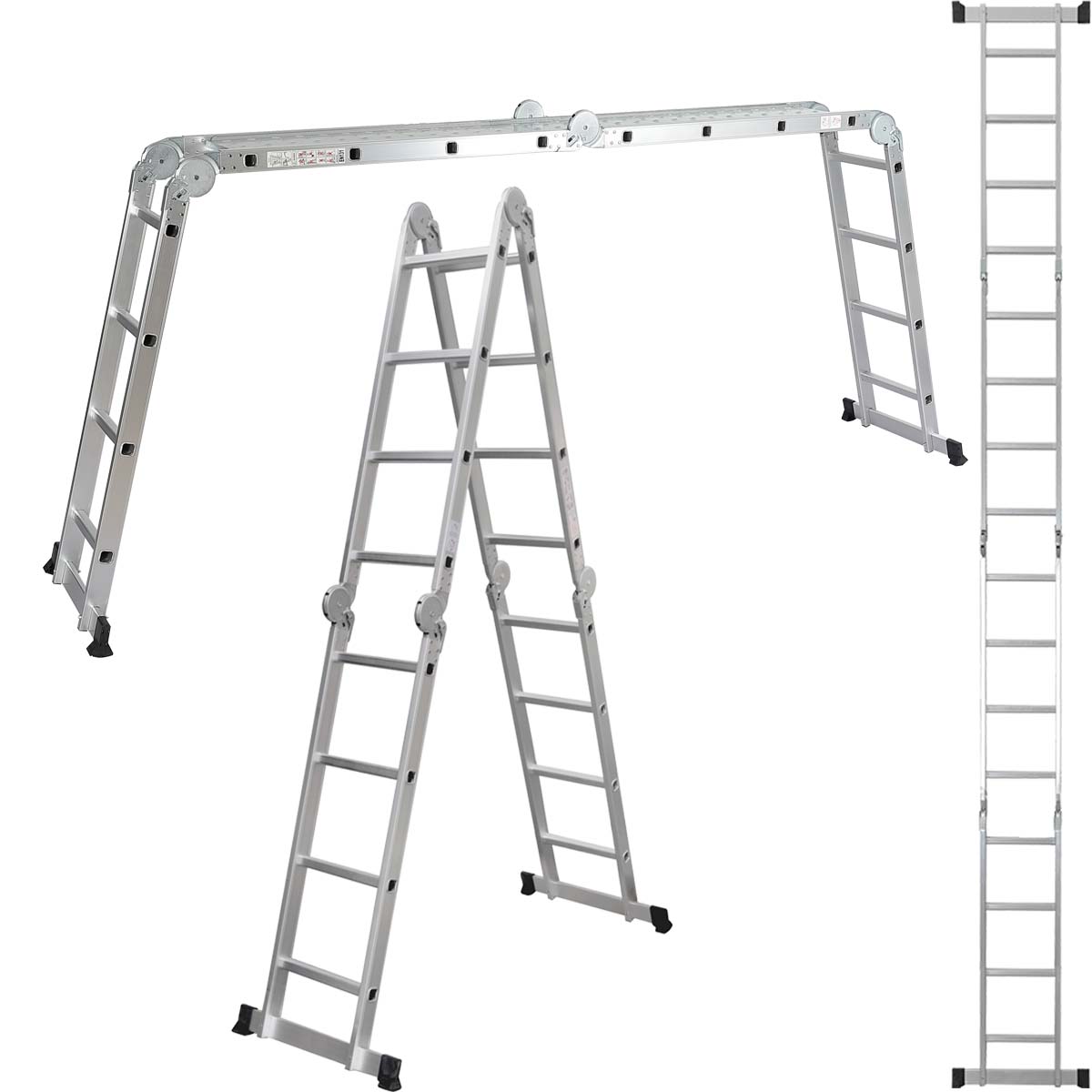 4 X 4 Aluminum Folding Ladders (4.8mtrs) , (16ft) | kevicitech solutions