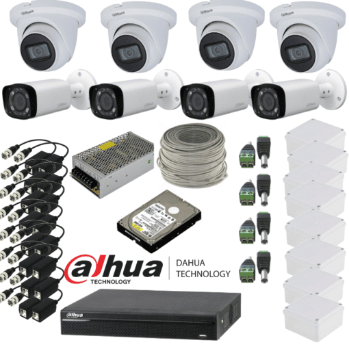 Dahua 8 channel HD CCTV Kit (2MP cameras) with 2TB Hard Disk ...
